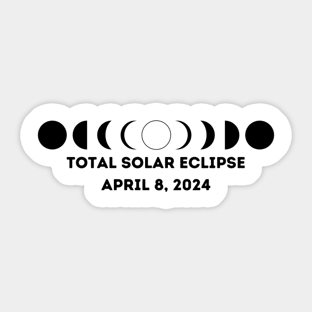Total Solar Eclipse - Total Solar Eclipse - Sticker | TeePublic